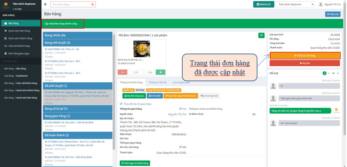 Quản lý đơn hàng - Quản lý tòa nhà HomeID